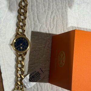 Tory Burch | Accessories | New Tory Burch Gold And Blue Womens Watch ...